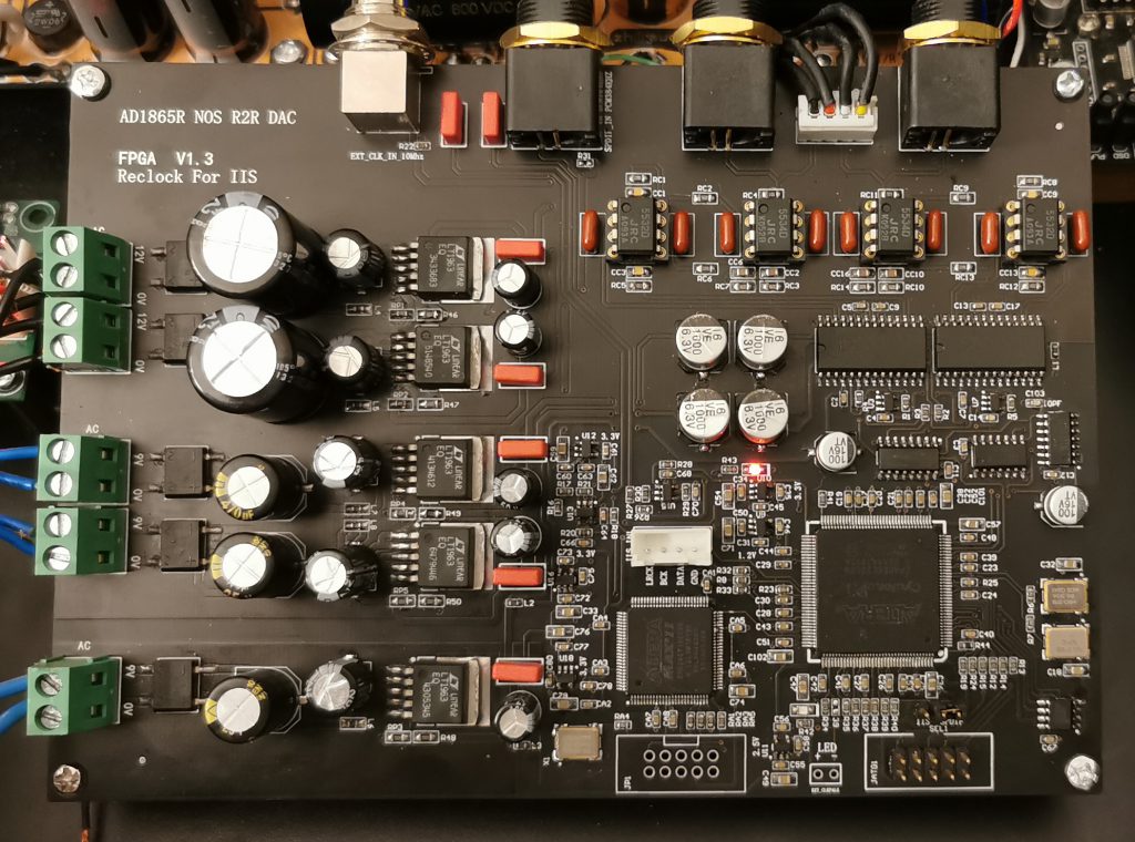 Dual AD1865R NOS DAC R2R DAC Board Vinyl Style Decoder Board Dual FPGA ...